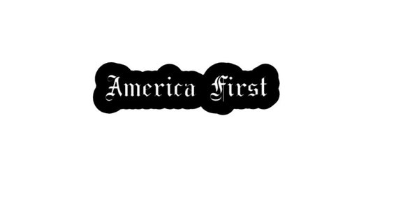 America First Car Decal Window Decal Bumper Stickers | Etsy
