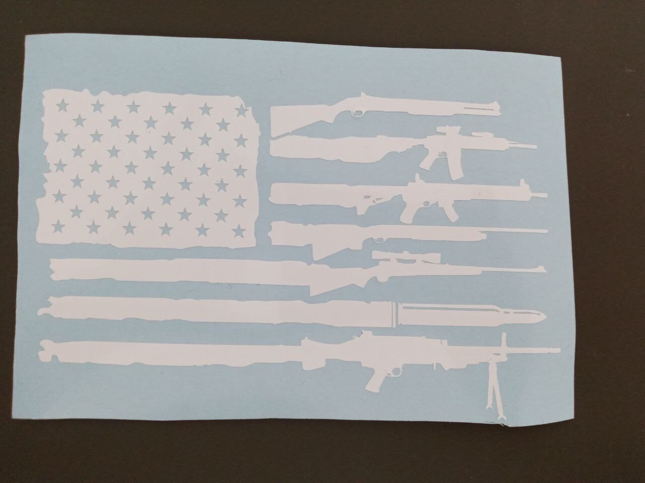 American Flag Rifle Flag - Etsy