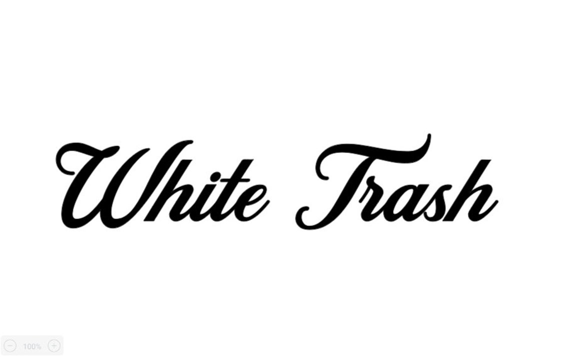 White Trash, White Trash Decal, Window Decal, Car Decal, Vinyl Sticker ...