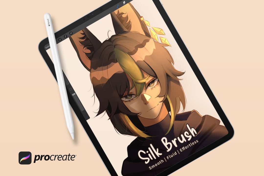 Silk Brush | Sketch Brush for Procreate and Procreate Dreams, Brushes for Ipad, Super Smooth ...