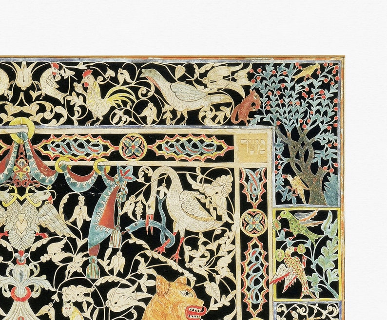 Printable Vintage Jewish Paper Cut Antique Judaism Mizrah - Etsy