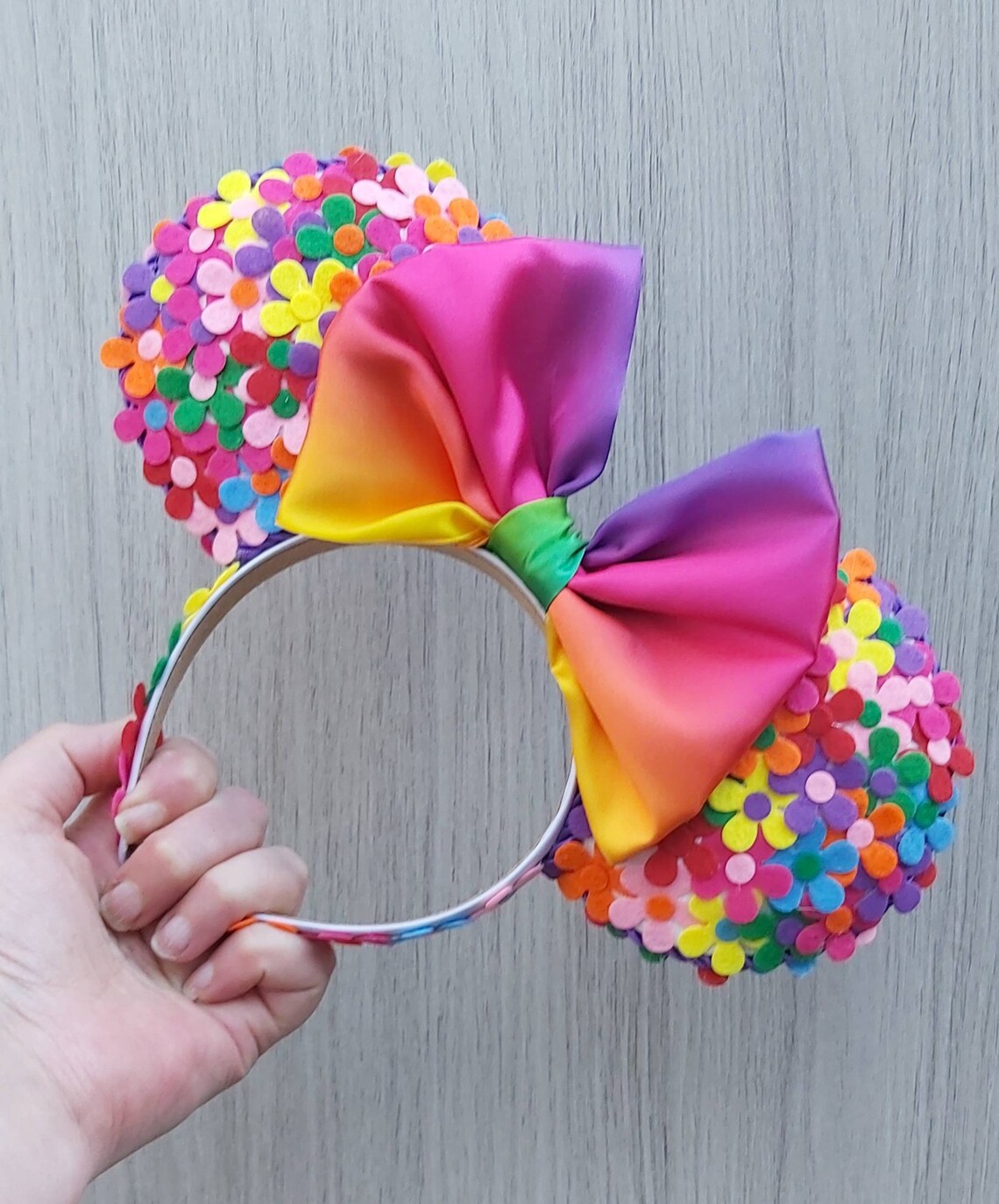 Orejas de ratón de flores multicolores / orejas de Mickey / | Etsy