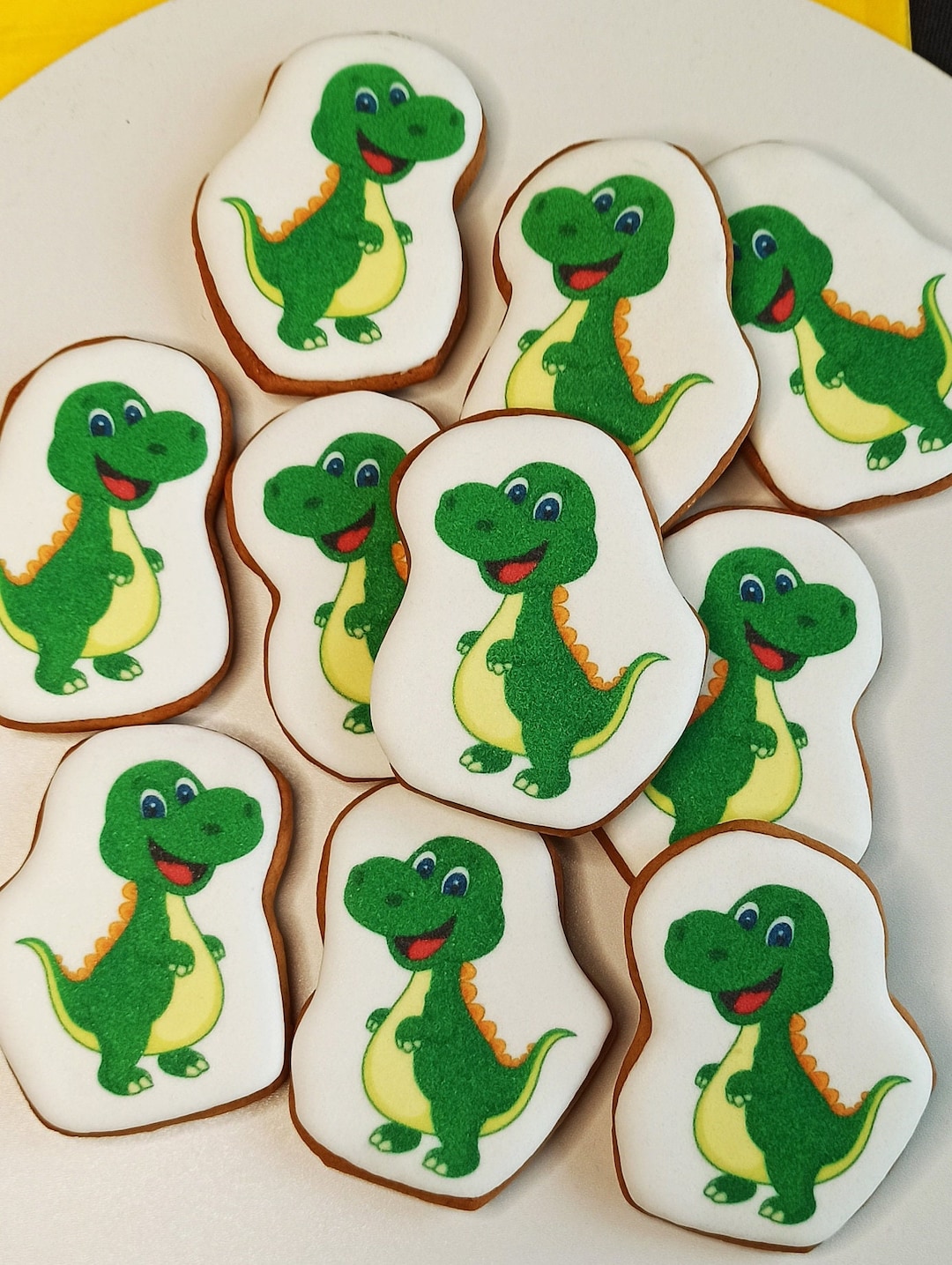 8- Dino Cookies Dinosaur Birthday Cookies Dinosaur Set Cookies T Rex ...