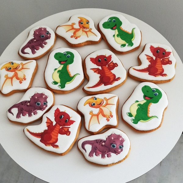 Dino Cookies - Etsy