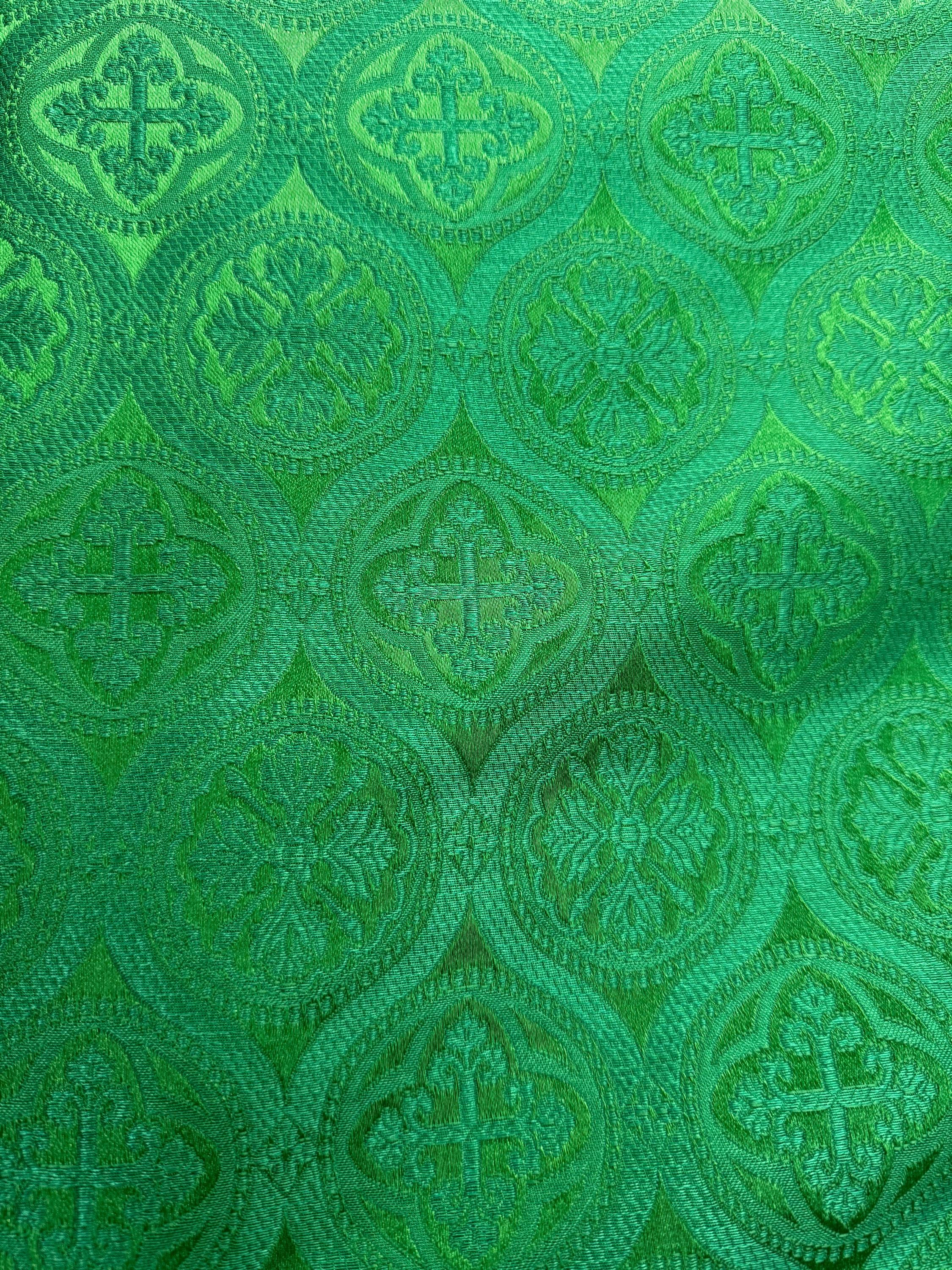Non-metallic Liturgical Brocade Fabric | Church Jacquard Textile ...
