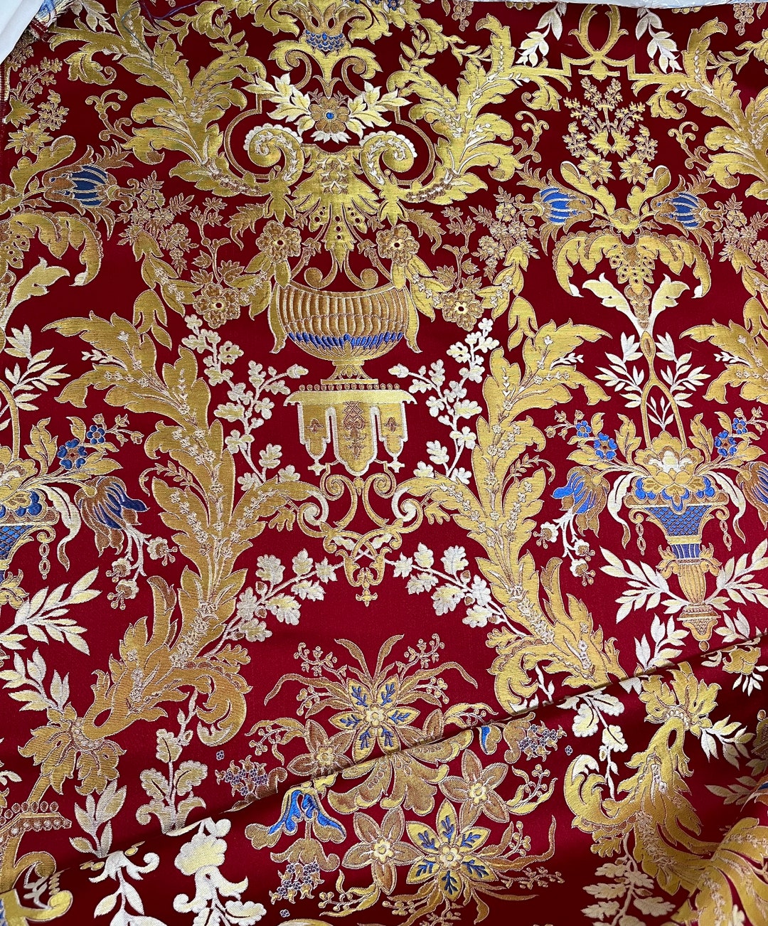 260cm 102'' Wide Metallic Brocade Floral Brocade - Etsy