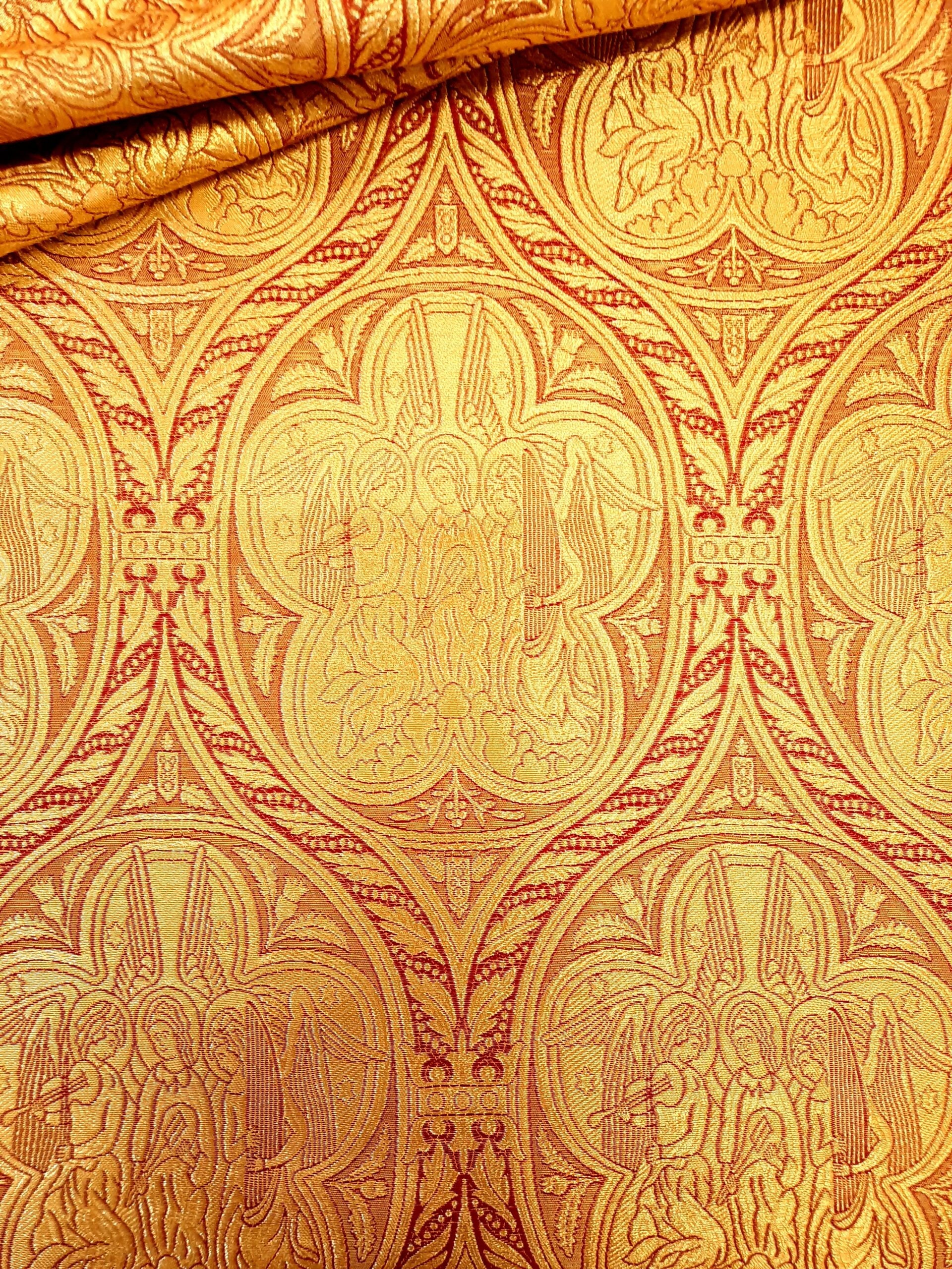 Sewing & Fiber New Angels Metallic Brocade Liturgical Brocade Church ...