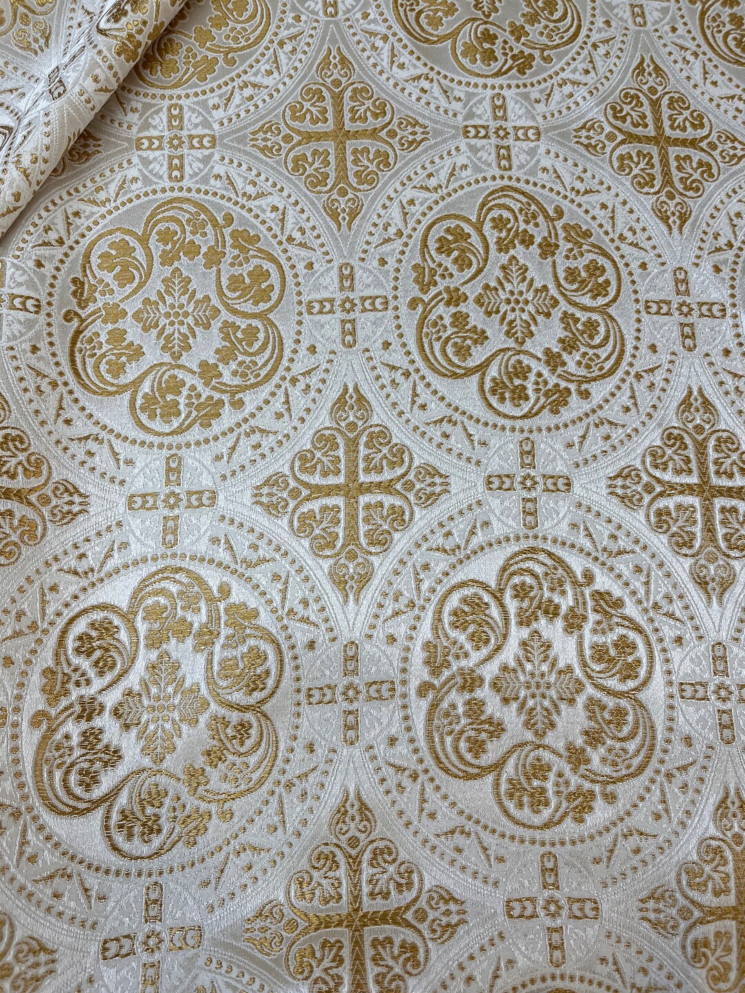 Telas litúrgicas, brocados no metálicos, telas para iglesia - Etsy España
