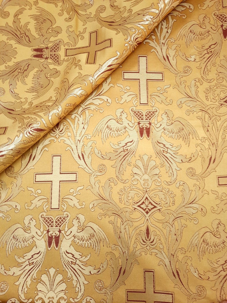 Liturgical Fabrics, Metallic Brocade, Church Fabrics, Angel Fabric ...