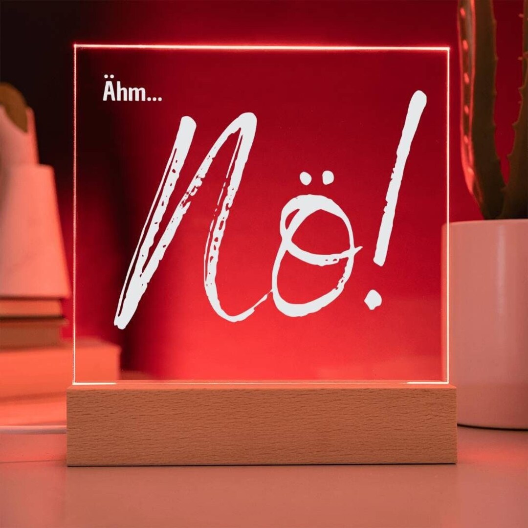 Um... Nope Acrylic Sign Funny Statement for Home or Office - Etsy