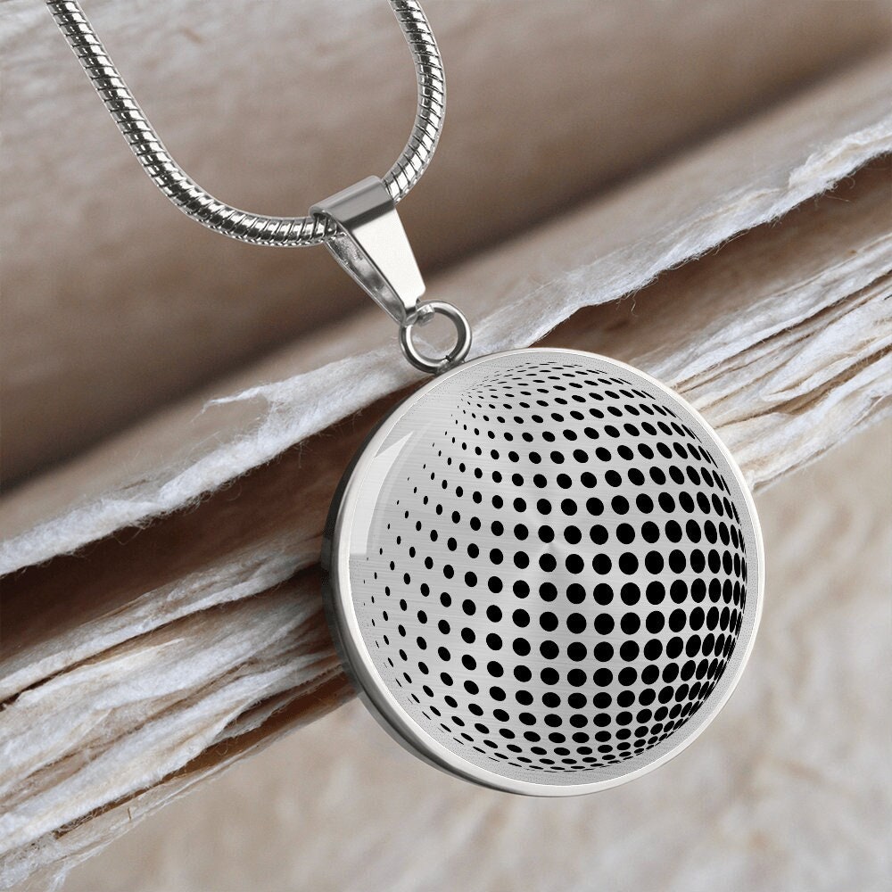 Golf Necklace With Engraving: Personalized Golf Pendant for - Etsy