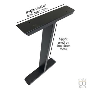 T Table Legs | T Shape Legs | 28" Table Legs + 4 Pcs Adjusting Feet ...