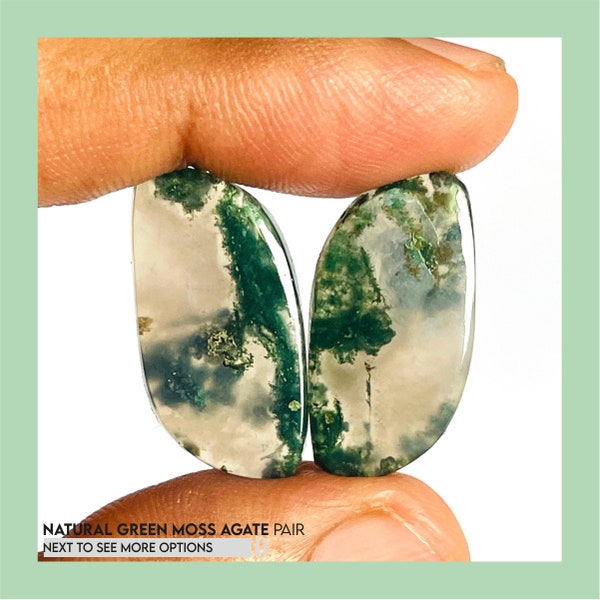 Moss Agate Cabochon - Etsy