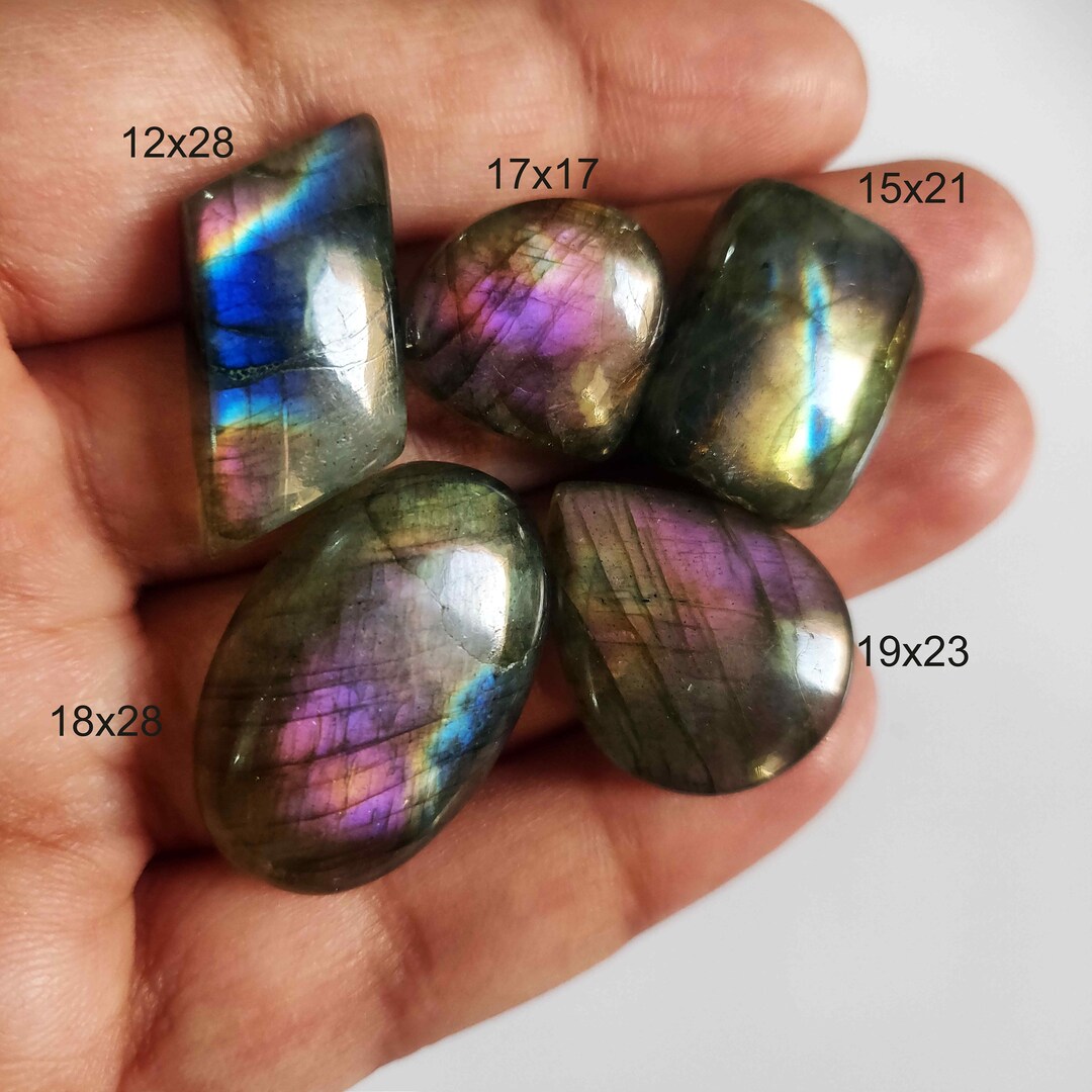 Multi Fire Labradorite Flashy Labradorite Pebble Stone - Etsy
