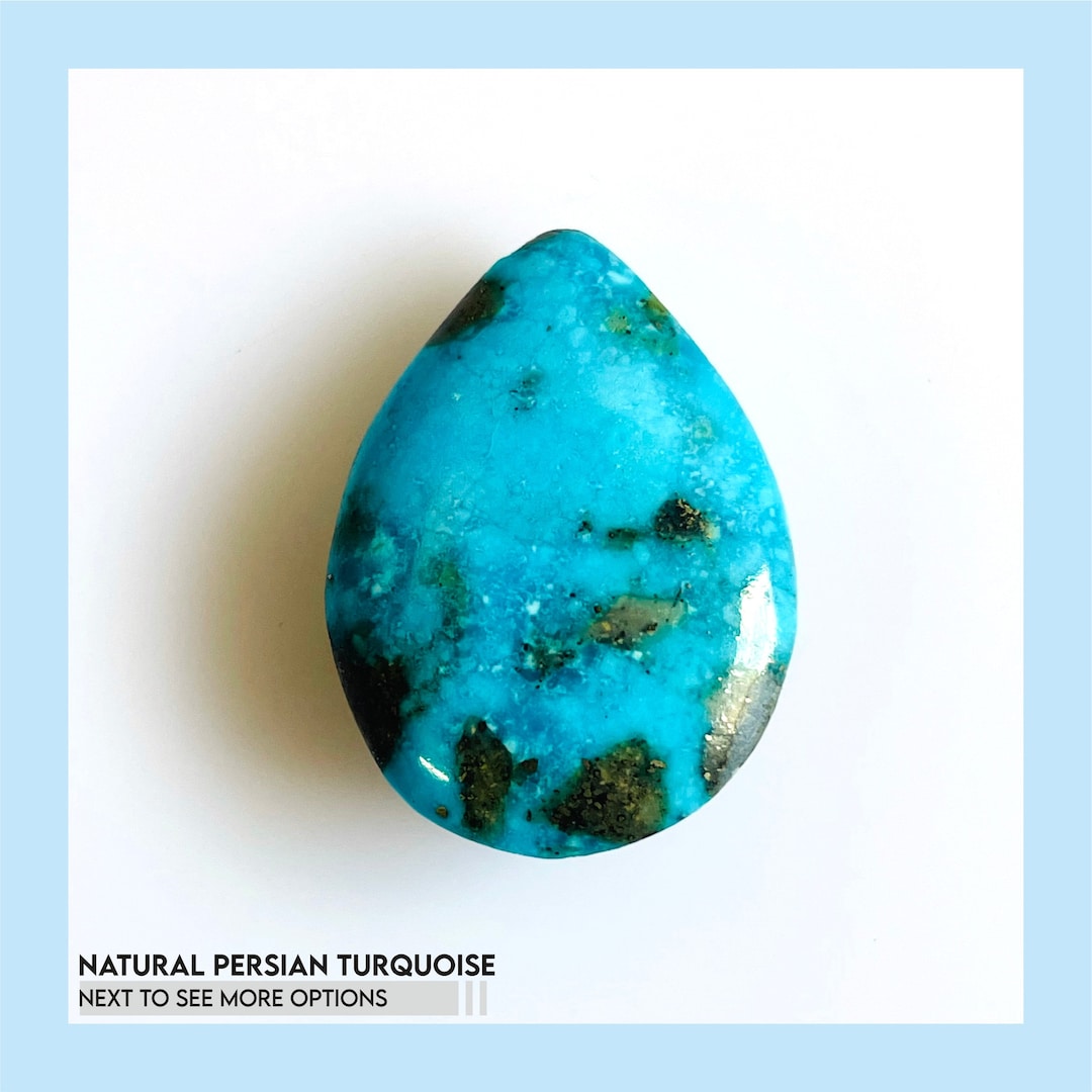 Natural Persian Turquoise Gemstone Cabochons for Making Jewelry ...