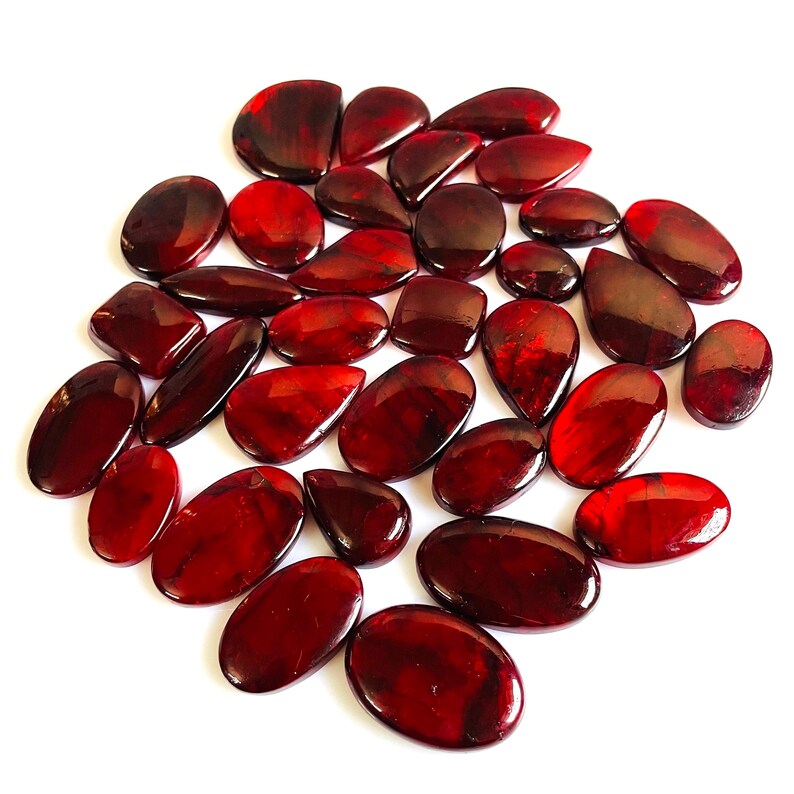 Red Labradorite Gemstone Cabochon for Making Jewelry - Etsy