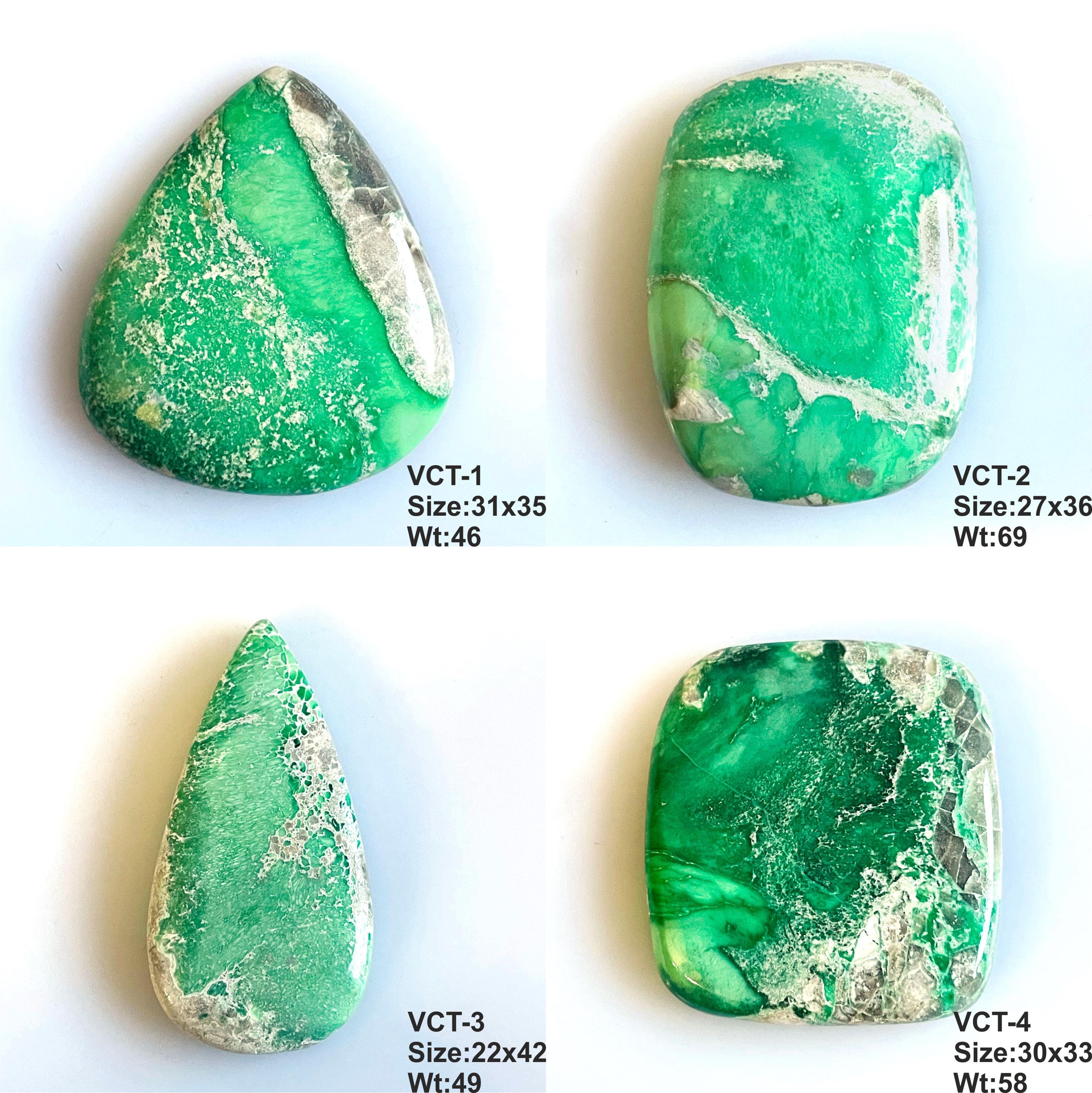 Natural Green Variscite Cabochon: Loose Gemstone for Jewelry Making - Etsy