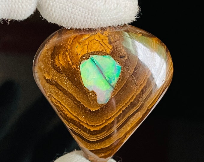 Boulder Opal Mix With Ethiopian Opal Loose Gemstone , Natural Boulder ...