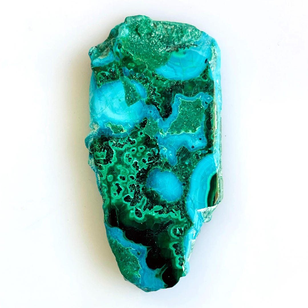 Rare Chrysocolla Malachite Slab Natural Azurite Malachite Preform ...