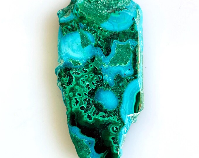 Rare Chrysocolla Malachite Slab Natural Azurite Malachite Preform ...