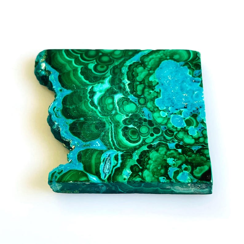 Rare Chrysocolla Malachite Slab: Natural Azurite Gemstone Preform - Etsy UK