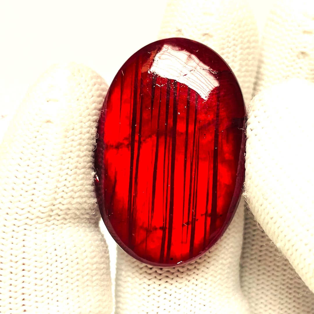 Red Labradorite Gemstone Cabochon for Making Jewelry - Etsy