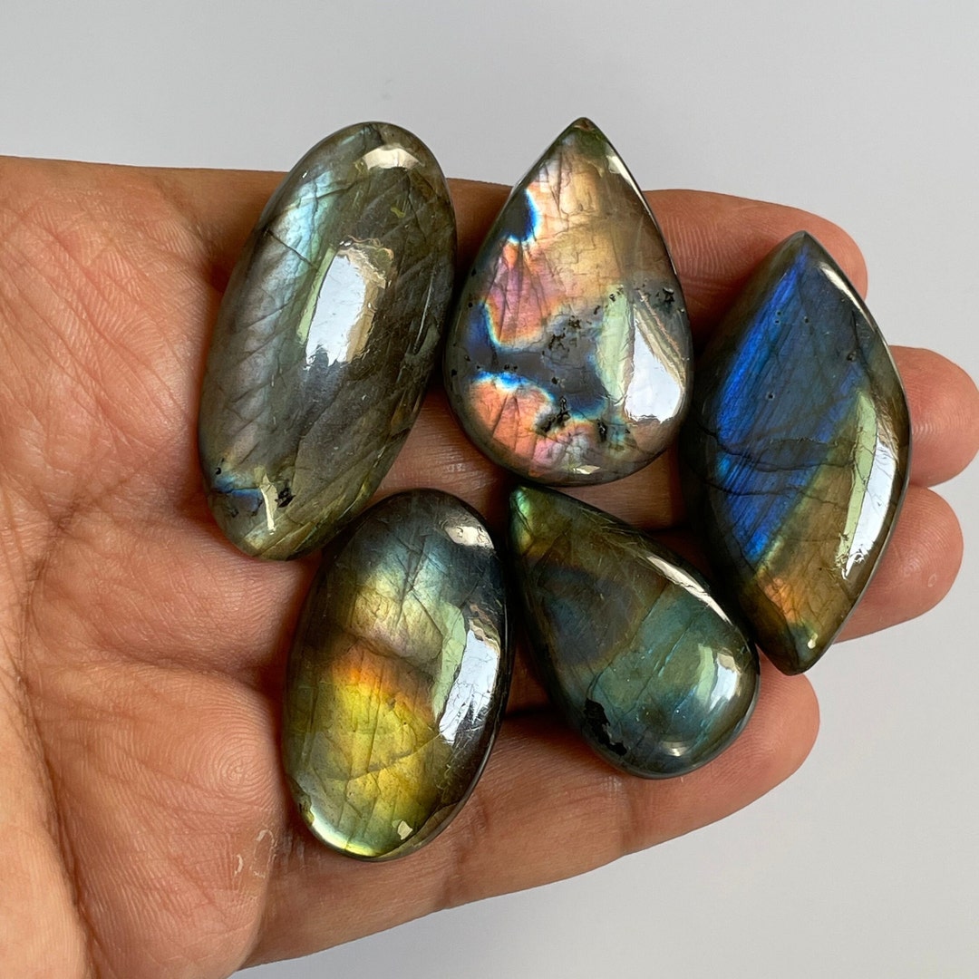 Multi Fire Labradorite, Flashy Labradorite Pebble Stone, Natural ...