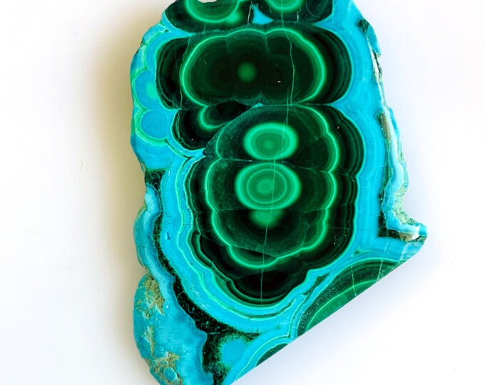 Rare Chrysocolla Malachite Slab Natural Azurite Malachite Preform ...