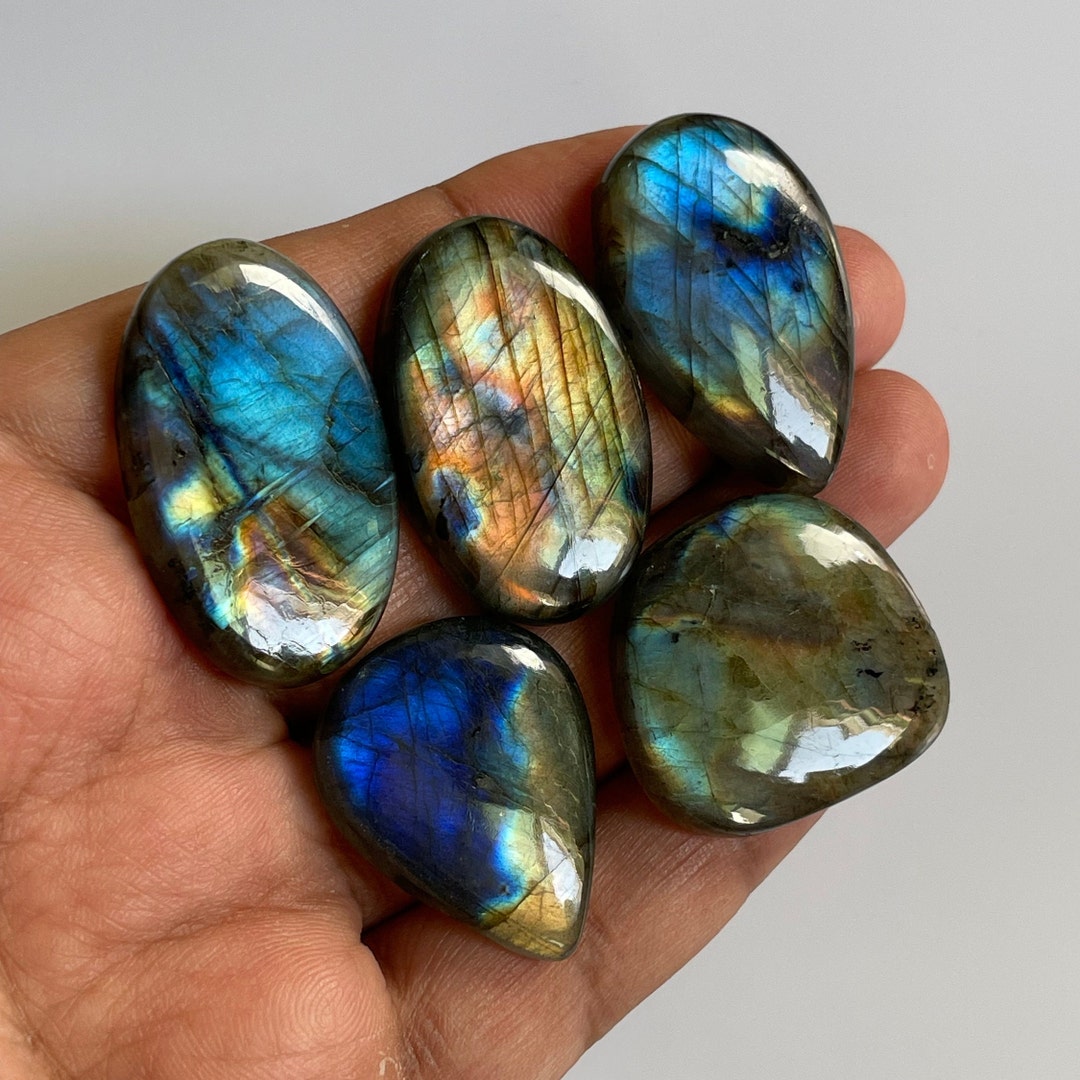 Multi Fire Labradorite, Flashy Labradorite Pebble Stone, Natural ...