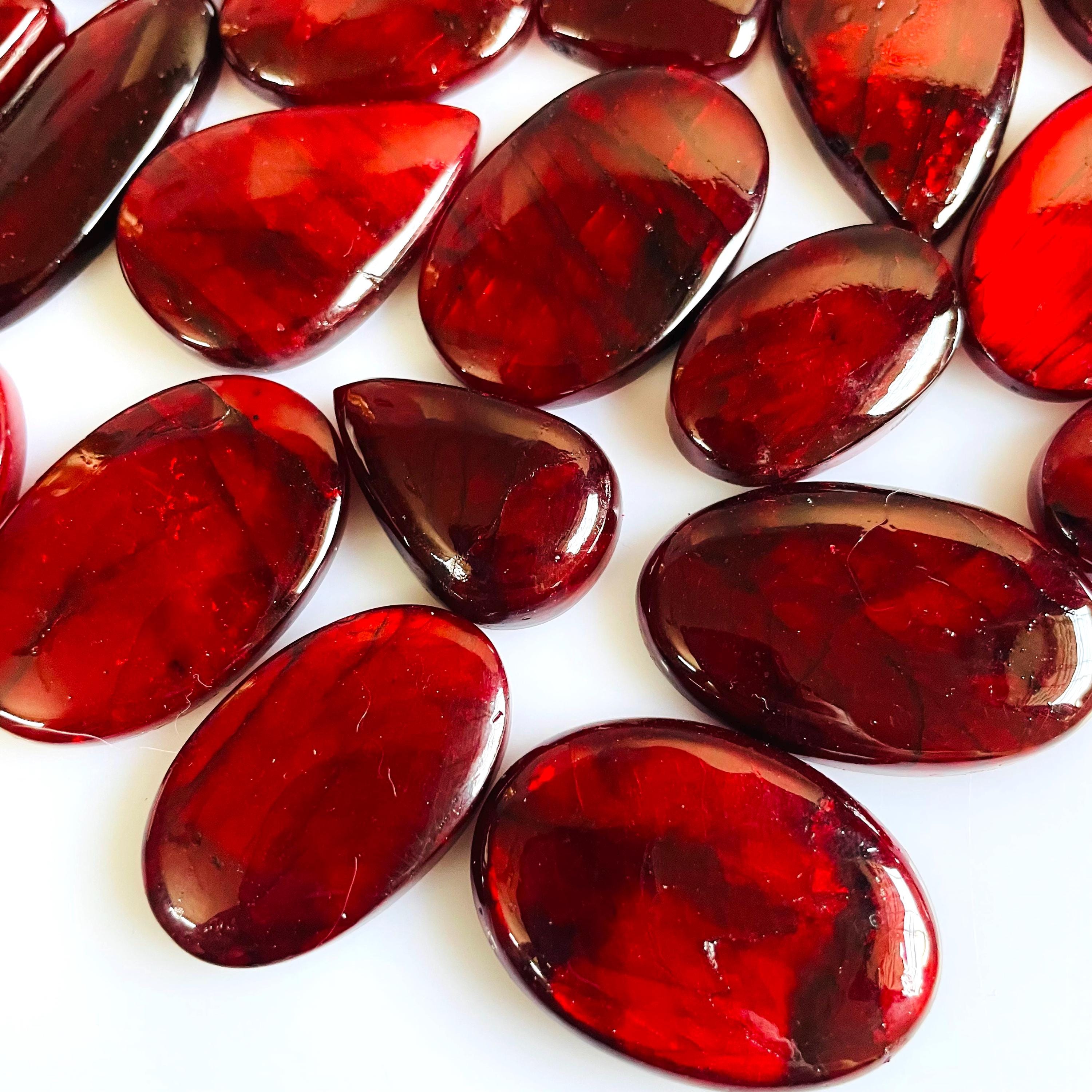 Red Labradorite Gemstone Cabochon for Making Jewelry - Etsy