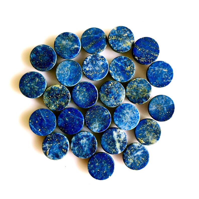 Natural Lapis Lazuli Cabochon | 13x13mm Round Gemstone - Etsy UK