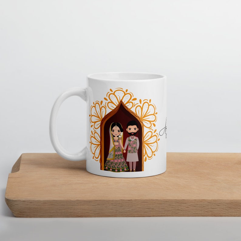 Indian Wedding Mug |indian Gift for Her |indian Engagement Gift |desi ...