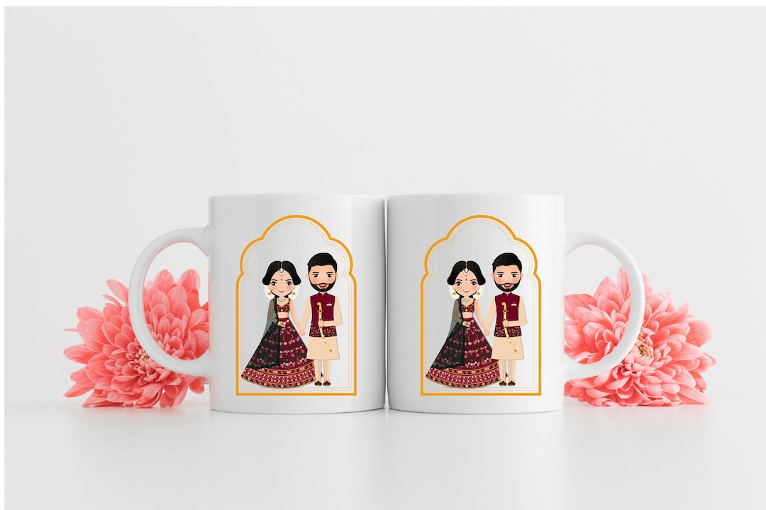Indian Wedding Gift|indian Wedding Mug |engagement Gift |indian ...