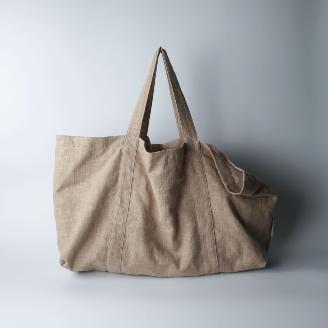Levait Linen Tote Bag. Natural Linen Bag. Linen Shoulder Bag. Beach Bag ...