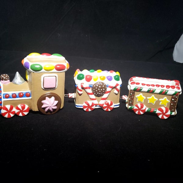 Ceramic Gingerbread Train - Etsy