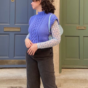 Magnolia Vest Cable Knitting Pattern - Etsy