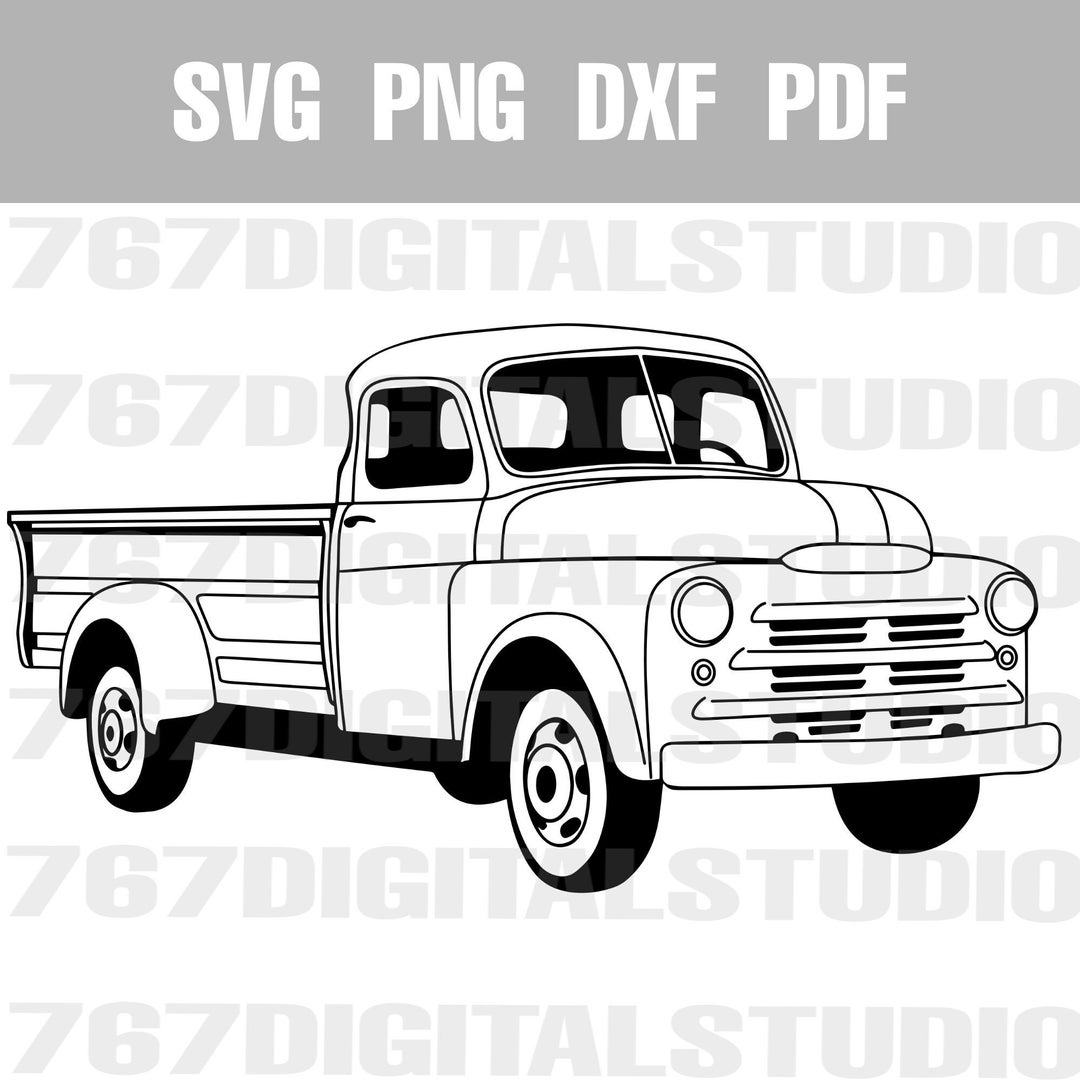 1950 Fargo Pickup Truck SVG: Vintage Canadian Mopar Vector Cut File - Etsy