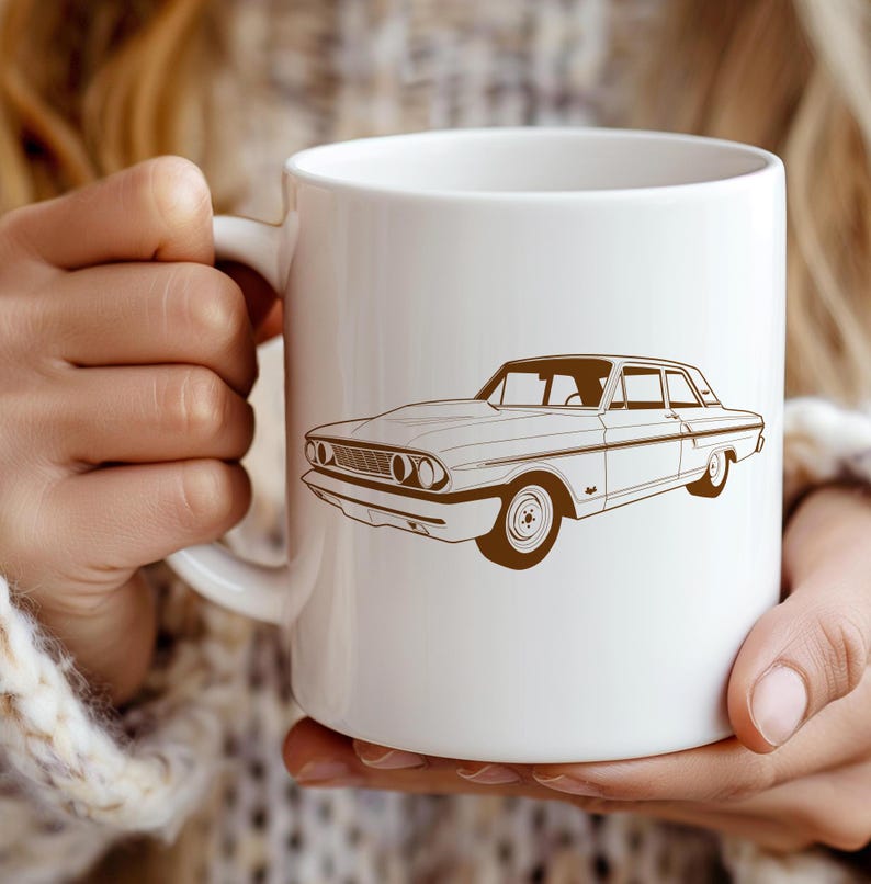1964 Ford Fairlane Thunderbolt SVG: Classic Muscle Car Vector (digital ...