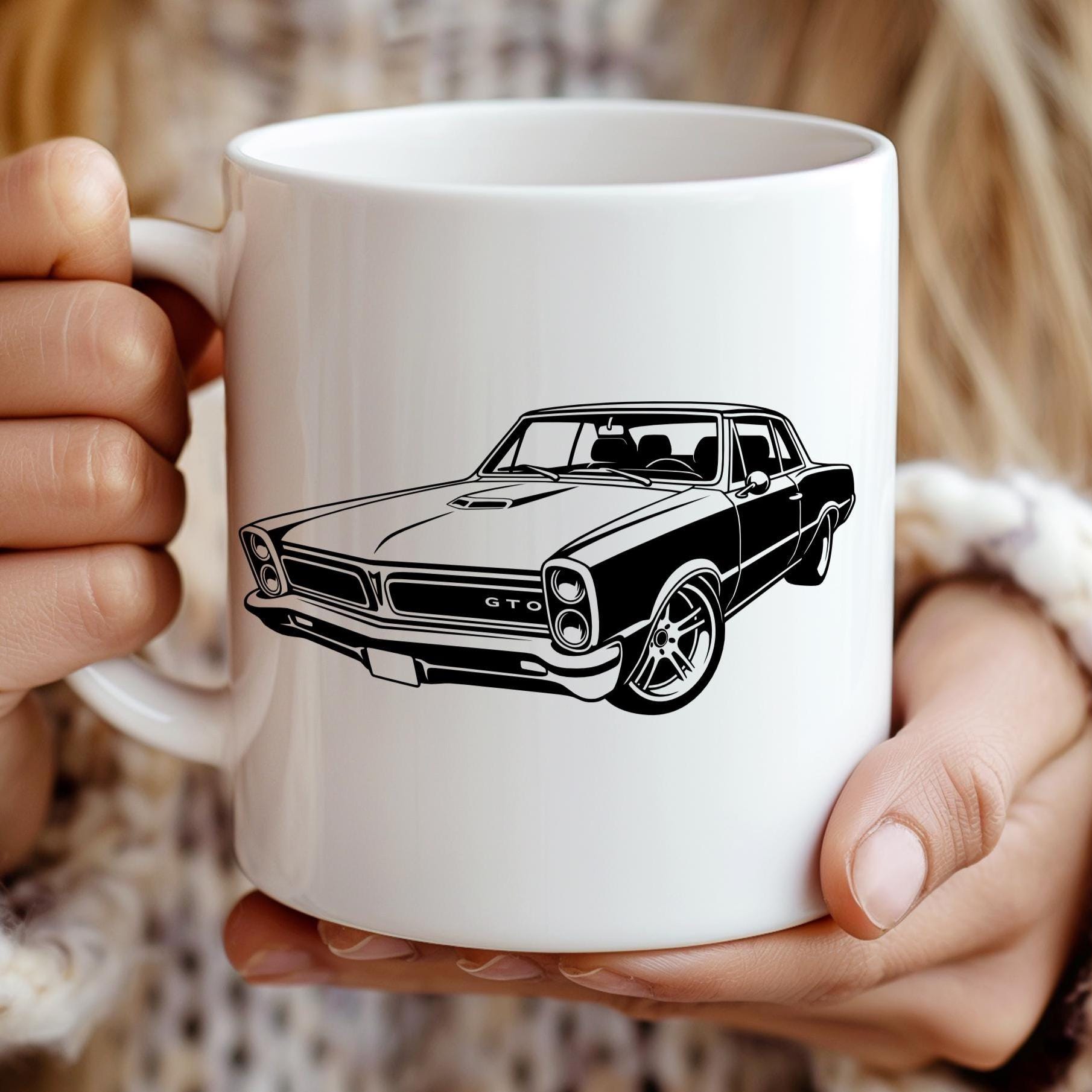 1965 Pontiac GTO Restomod SVG | Classic Muscle Car Vector | PNG Dxf Pdf ...