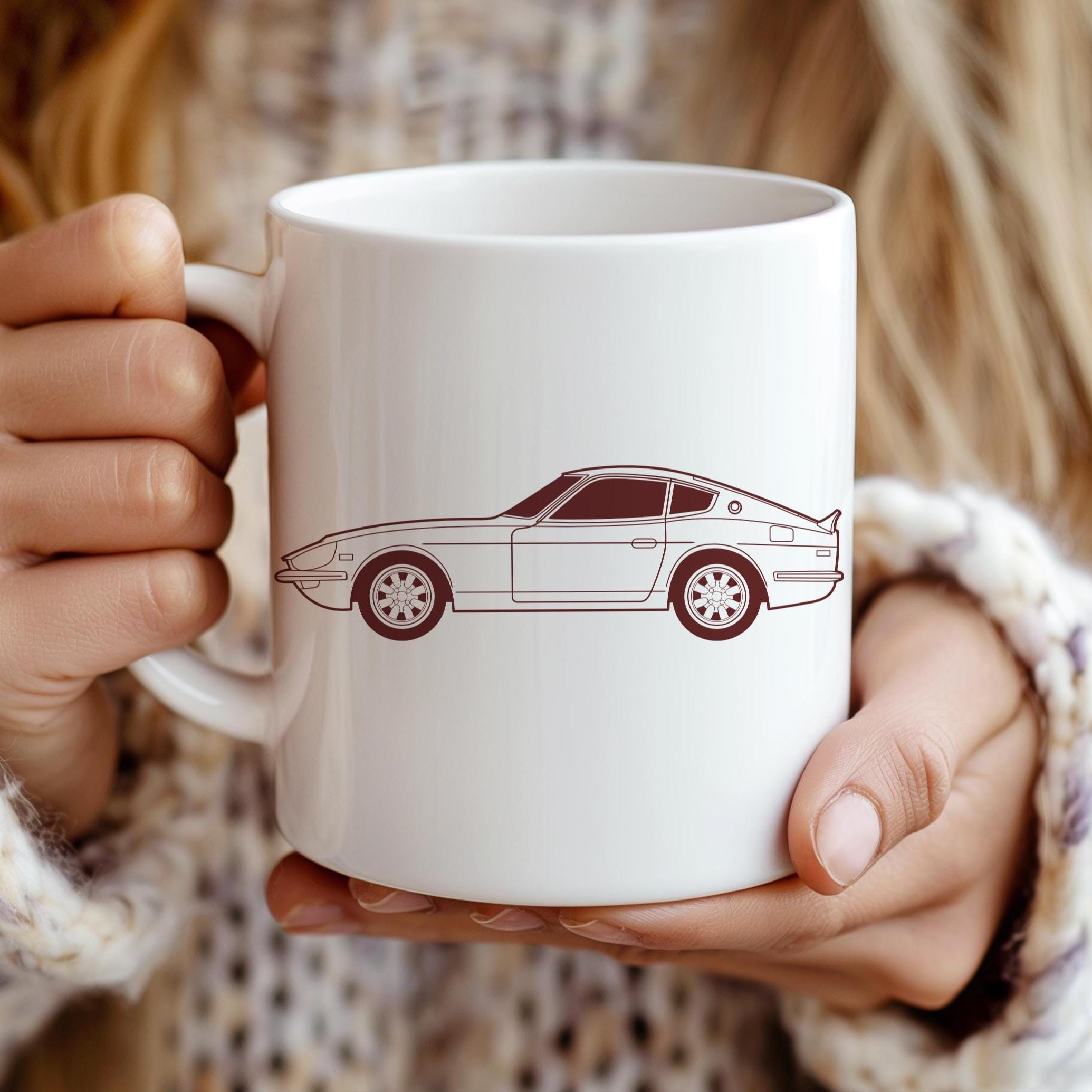 Datsun 240z Classic Japanese Car SVG Png Pdf Dxf Automotive Vector ...