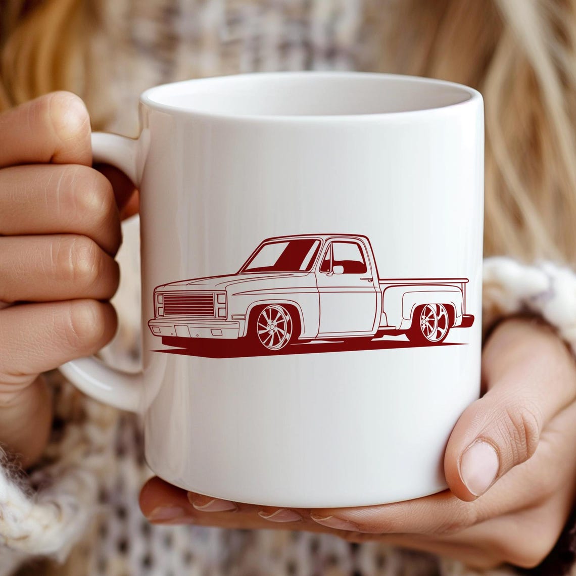 1980s Square Body SVG | Vintage Lowered Pickup Vector | Dxf Png Pdf Cut ...