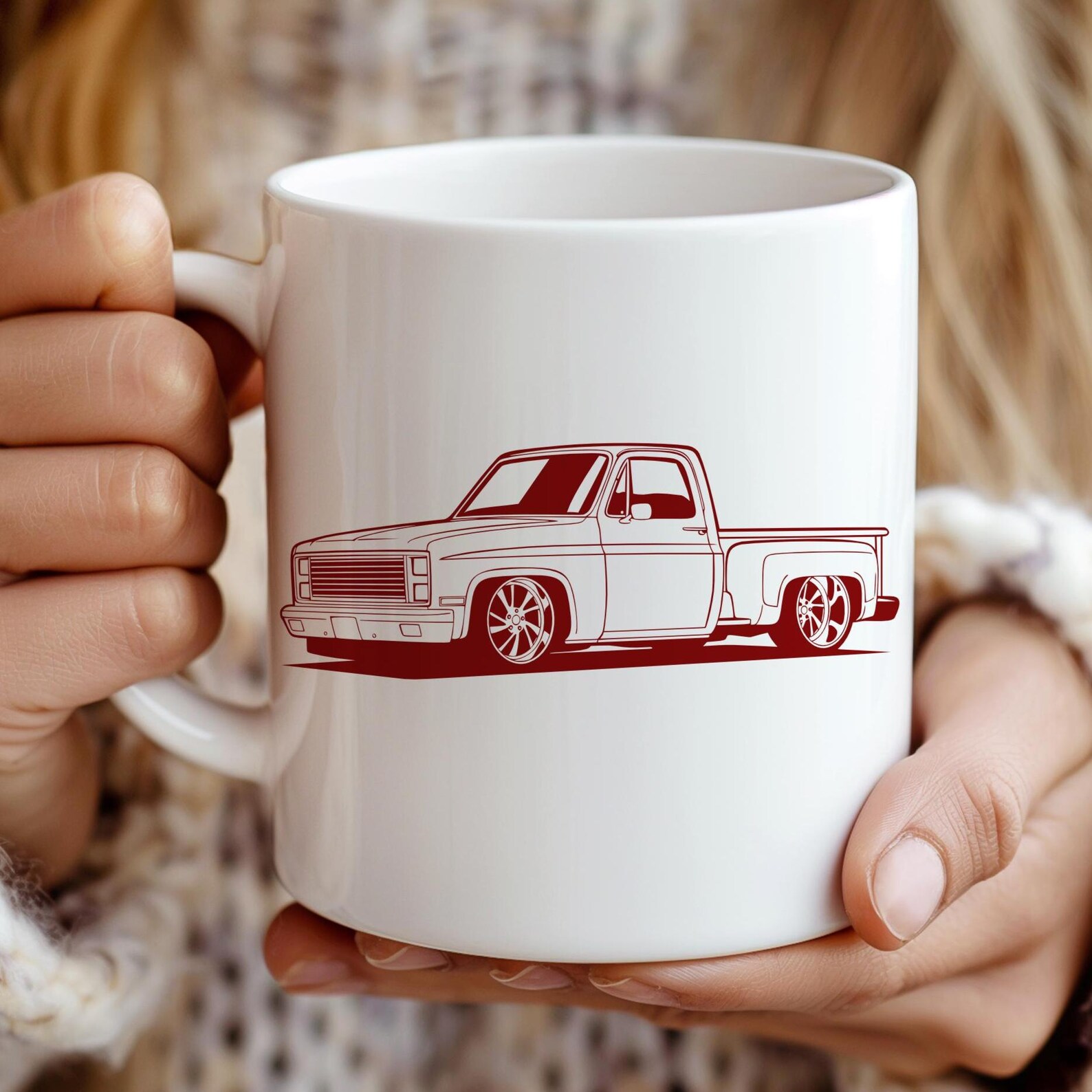 1980s Square Body SVG | Vintage Lowered Pickup Vector | Dxf Png Pdf Cut ...
