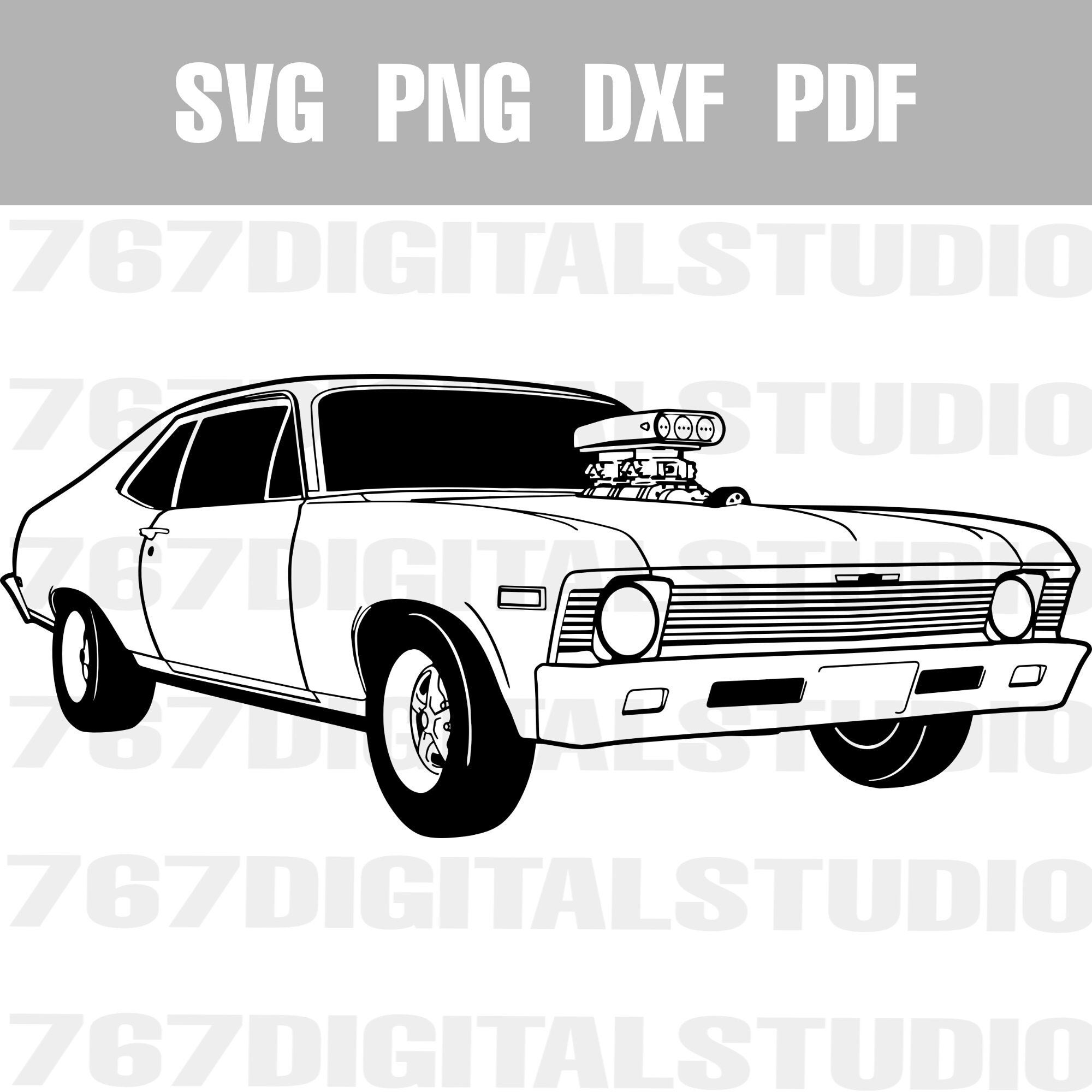 1970 Chevrolet Nova Classic American Muscle Car Supercharged Hot Rod ...