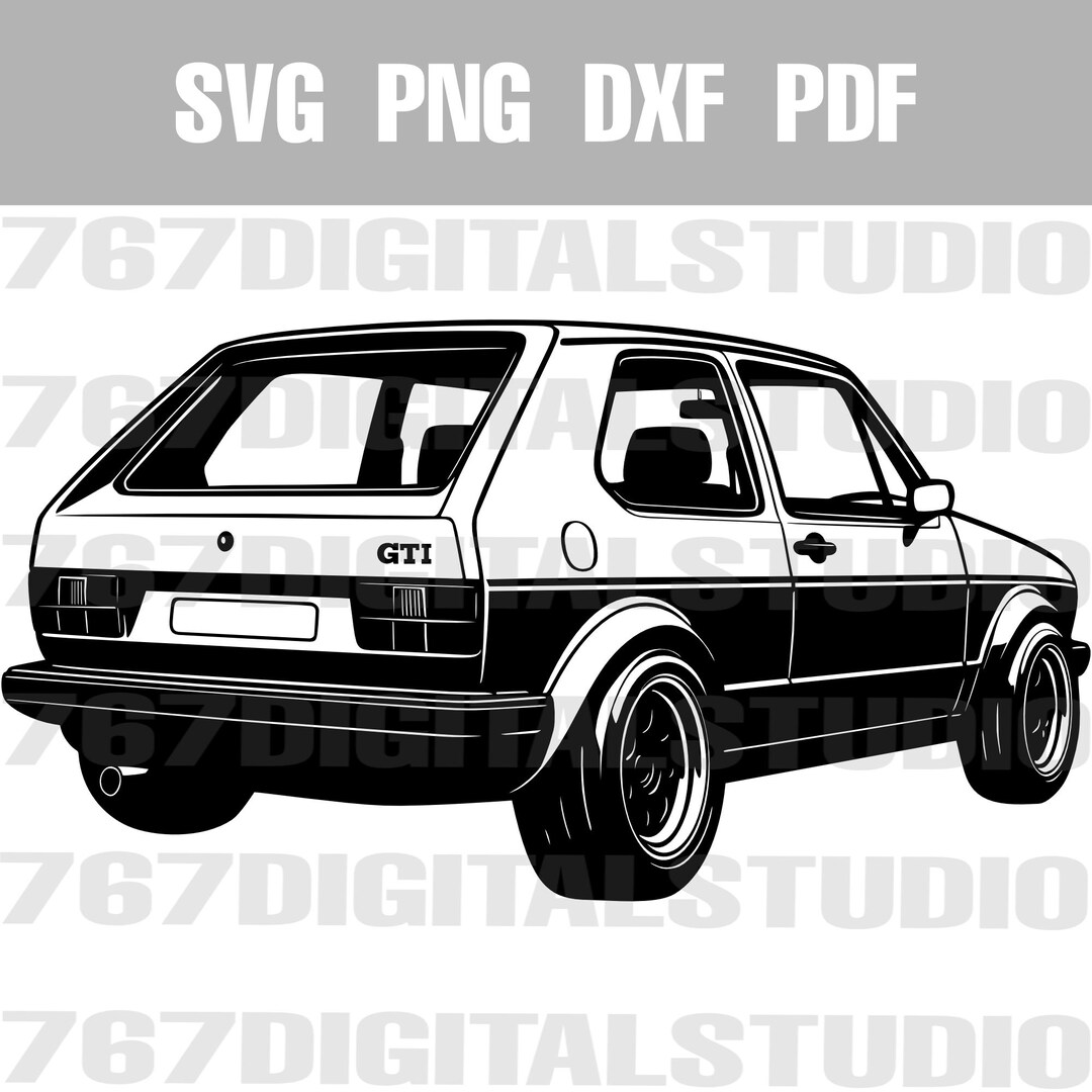 1980s German Hot Hatch SVG Png Dxf Pdf Automotive Vector Files Clip Art ...
