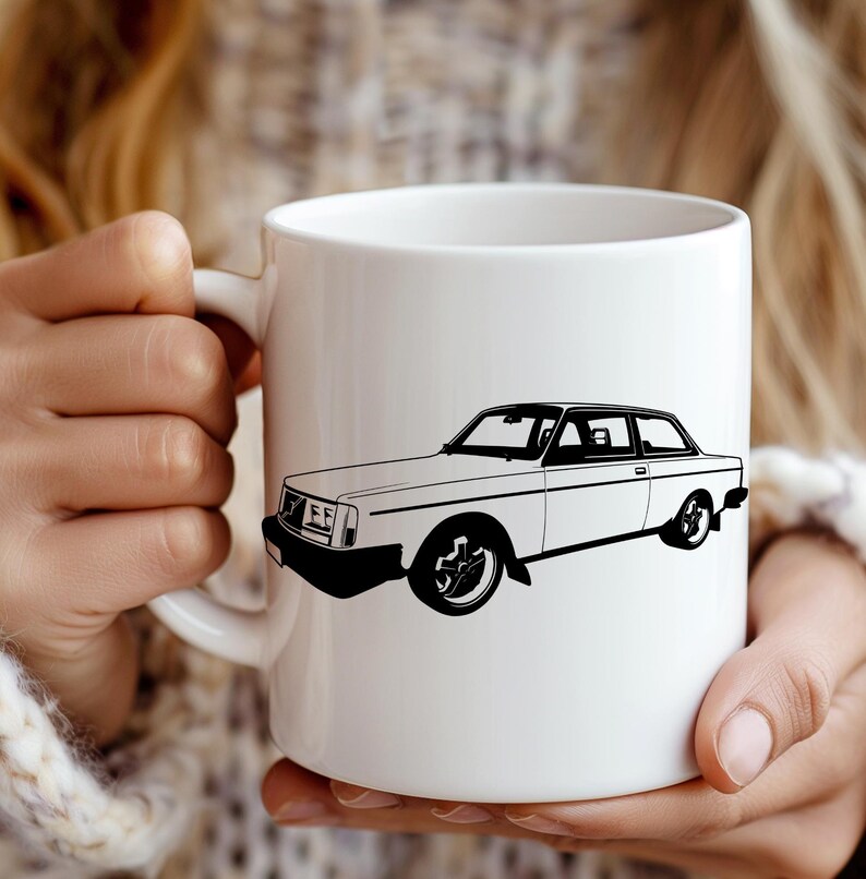 Volvo 240 Coupe SVG: Classic Swedish Car Vector (digital Download - Etsy