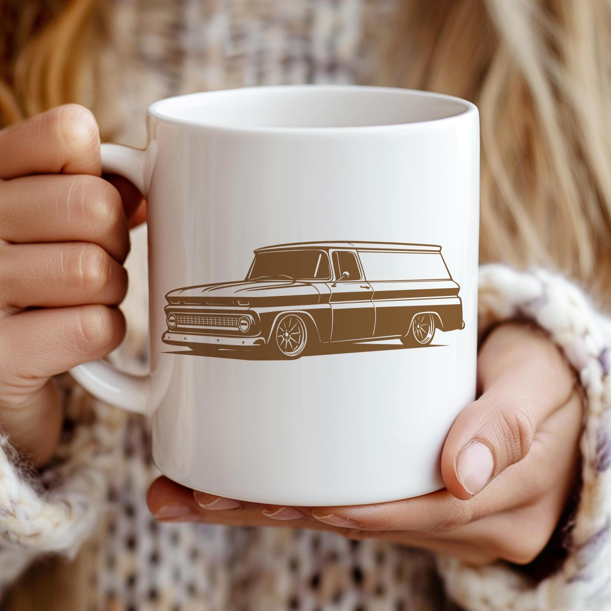 1964 Chevy Panel Truck SVG: Slammed C10 Pro-touring Vector (digital ...