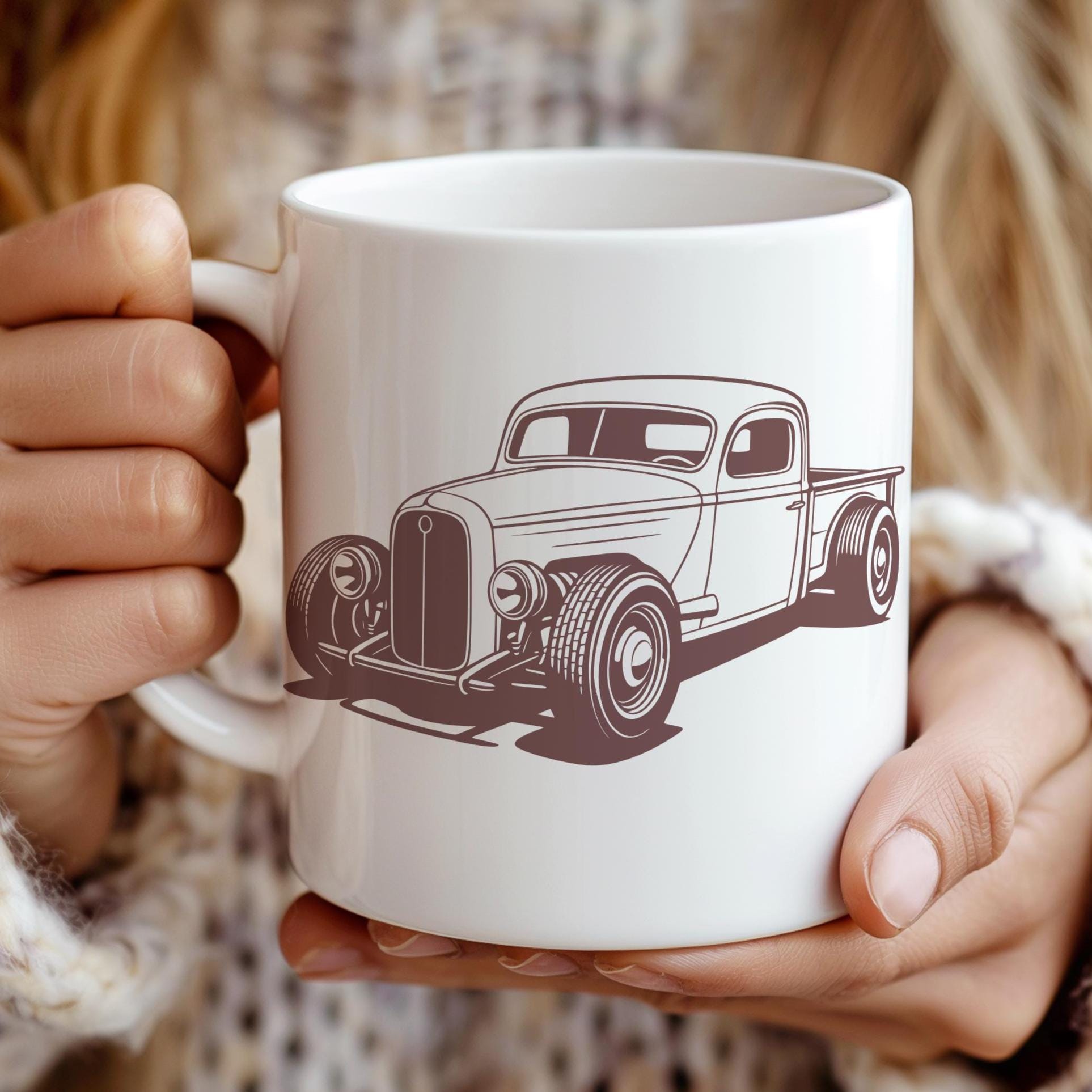 1930s Hot Rod Pickup Truck SVG Png Dxf Pdf Automotive Vector Files Clip ...