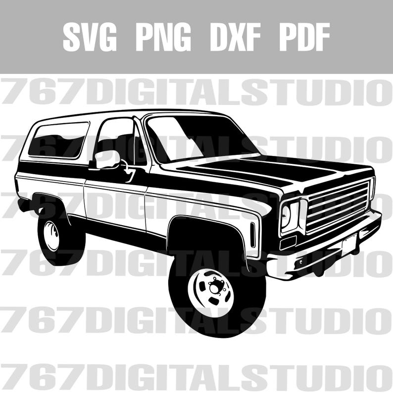1970s K5 Blazer SVG Vector Cut File (digital Download) - Etsy