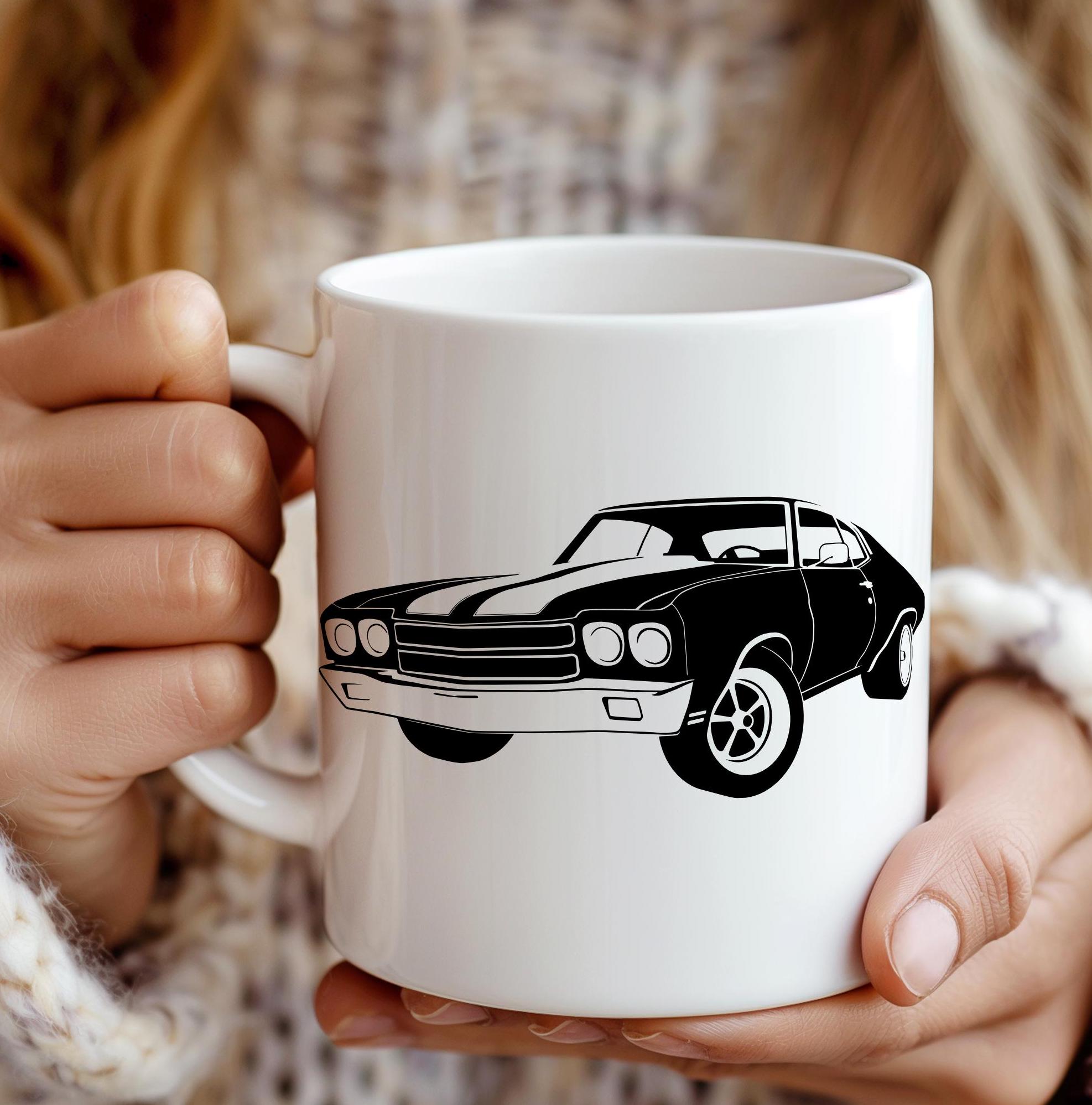 1970 Chevelle SS SVG | Classic A-body Muscle Car With Rally Stripes ...