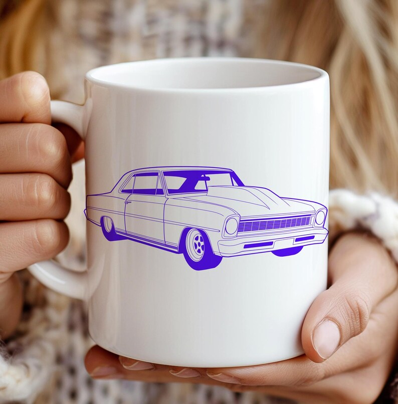 1966 Chevy Nova Pro Street SVG Png Pdf Dxf Automotive Vector Files Clip ...